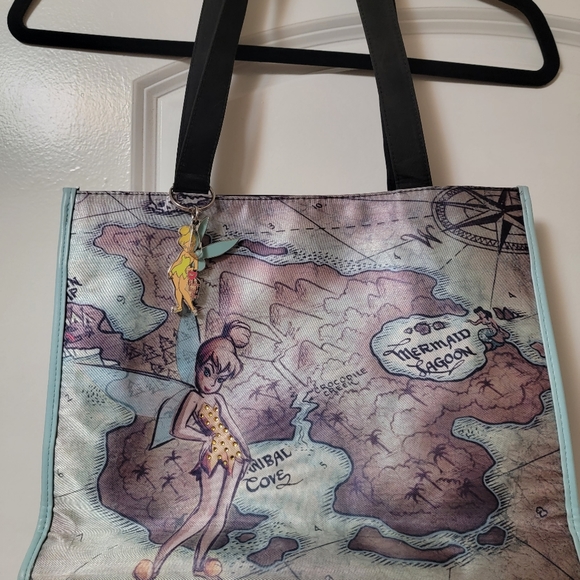 Disney | Bags | Mermaid Lagoon Map Totepurse Disney Tinker Bell With ...